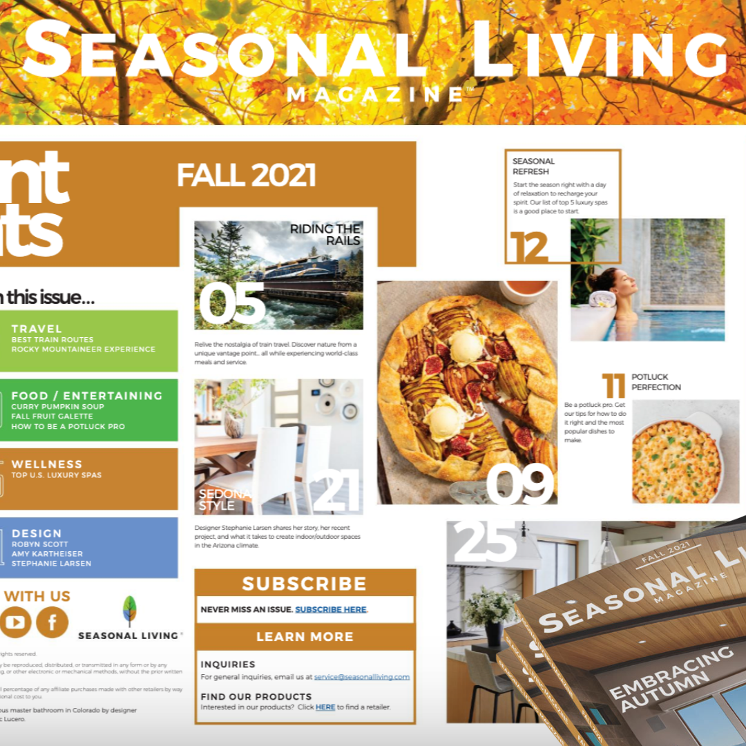 seasonal living magazine fall 2021 table of contents - Seasonal Living