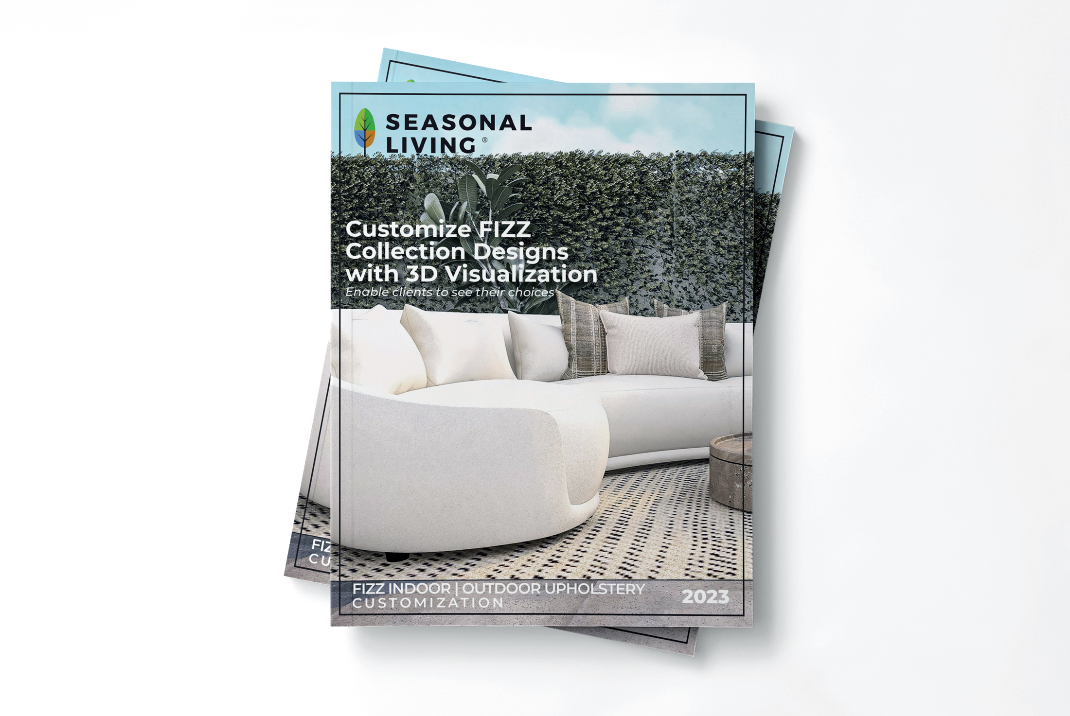 FIZZ brochure cover mockup - Seasonal Living
