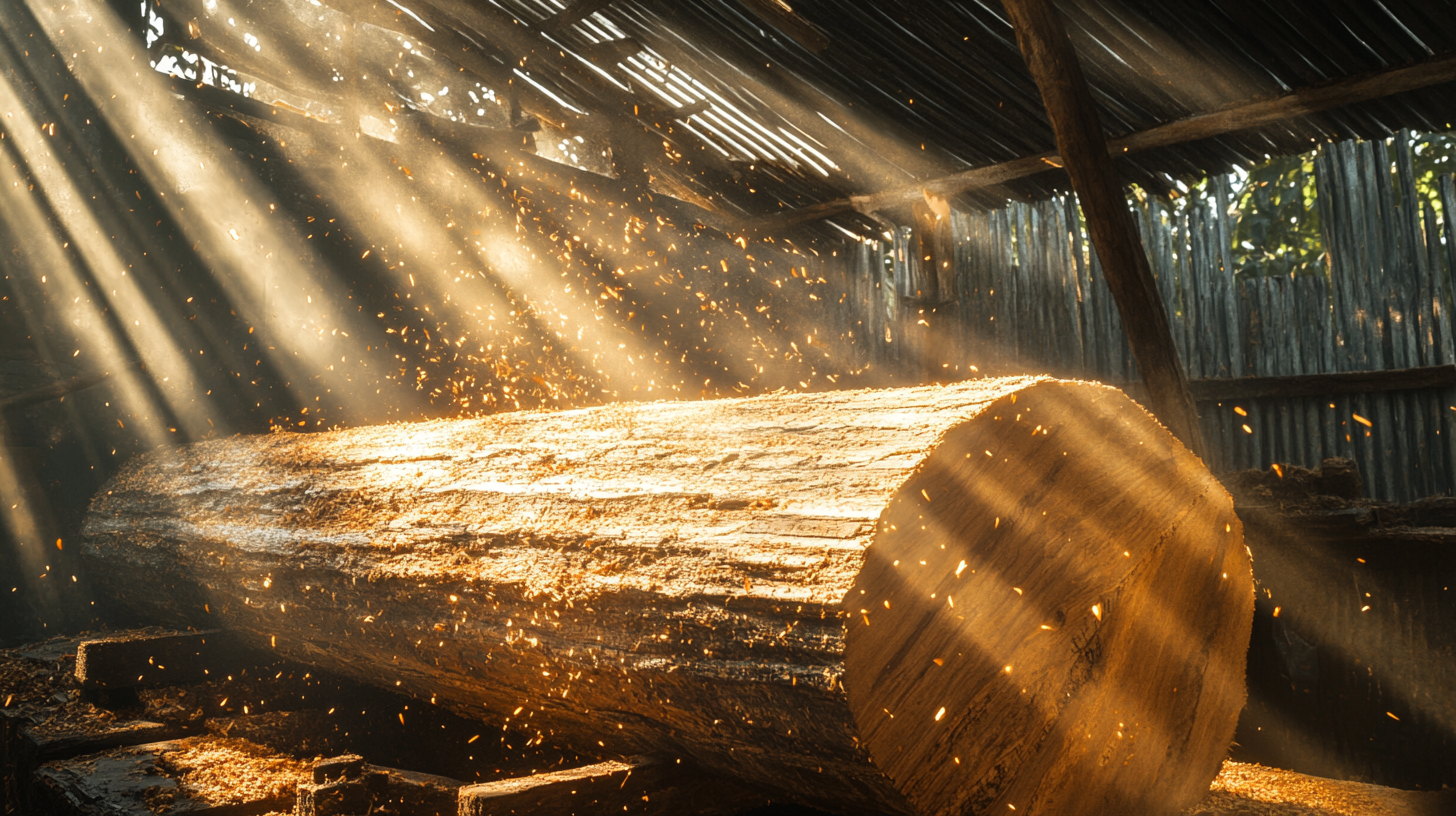 Arca teak log processing - Seasonal Living